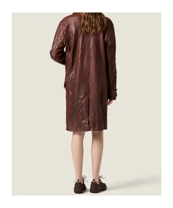 Miu Miu Leather Coat
