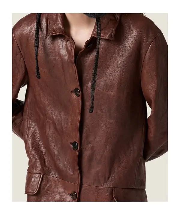 Miu Miu Leather Coat
