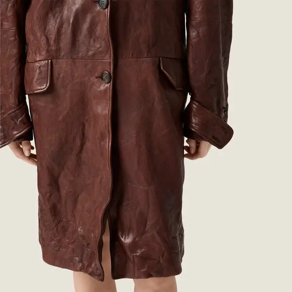 Miu Miu Leather Coat