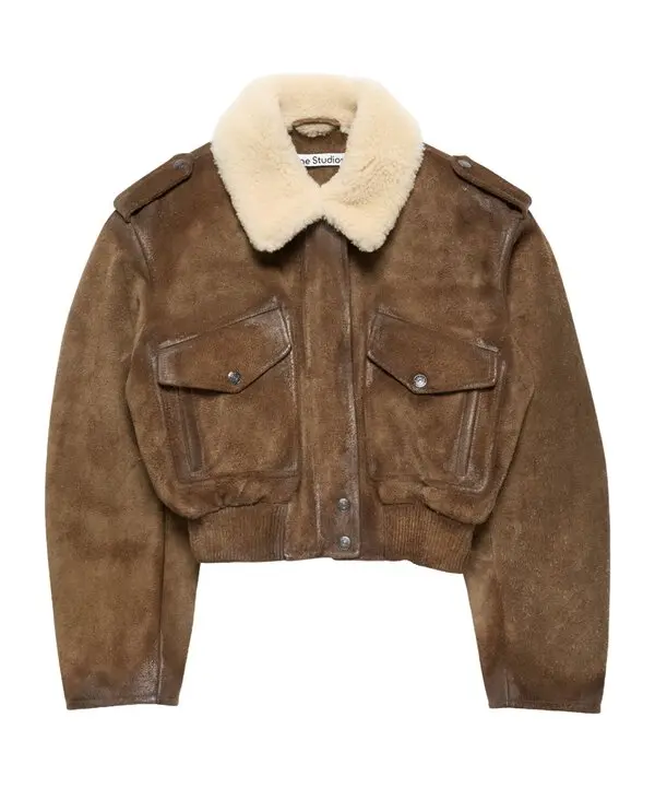 Acne Studios Suede Bomber Jacket