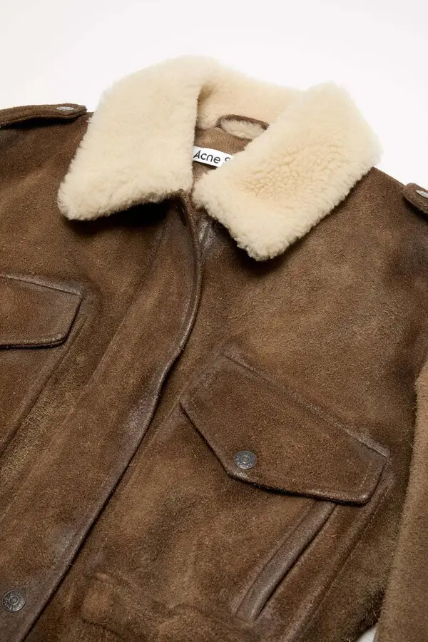 Acne Studios Suede Bomber Jacket