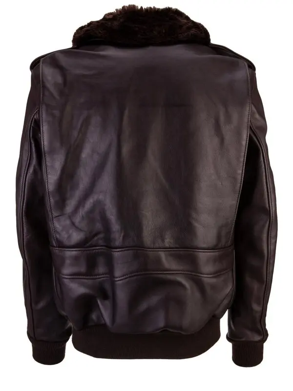 SCHOTT Faux-fur Collar Jacket