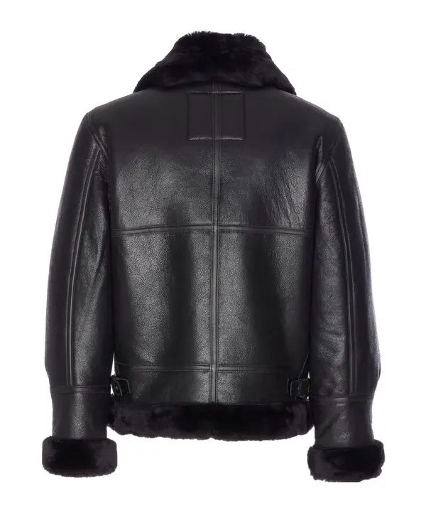 SCHOTT Shearling Leather Coat