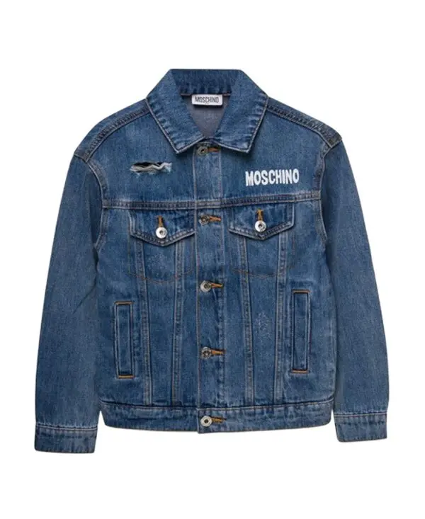 Moschino Teddy-print Denim Jacket