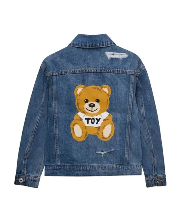 Moschino Teddy-print Denim Jacket