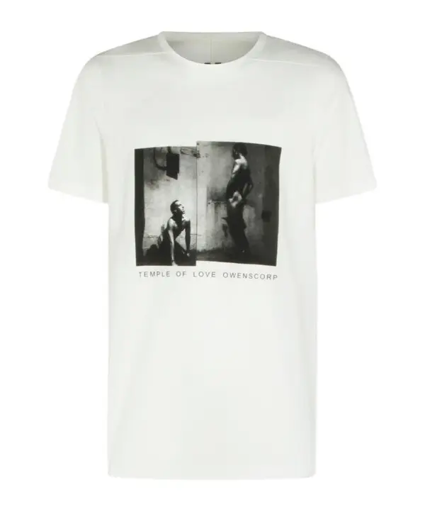 Rick Owens Printed Crewneck T-shirt - White