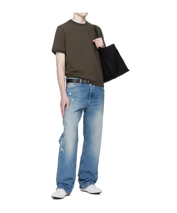JEANERICA Contrast-trim T-shirt