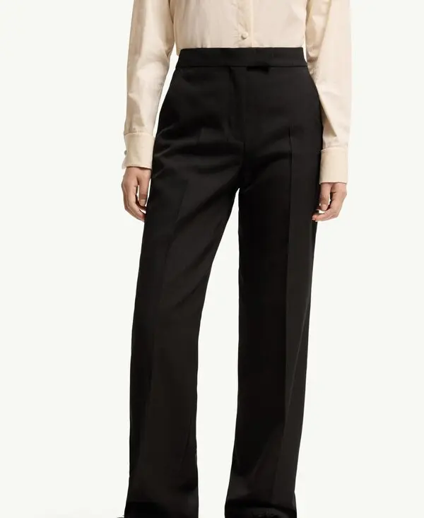 Moncler Wool Blend Gabardine Pants