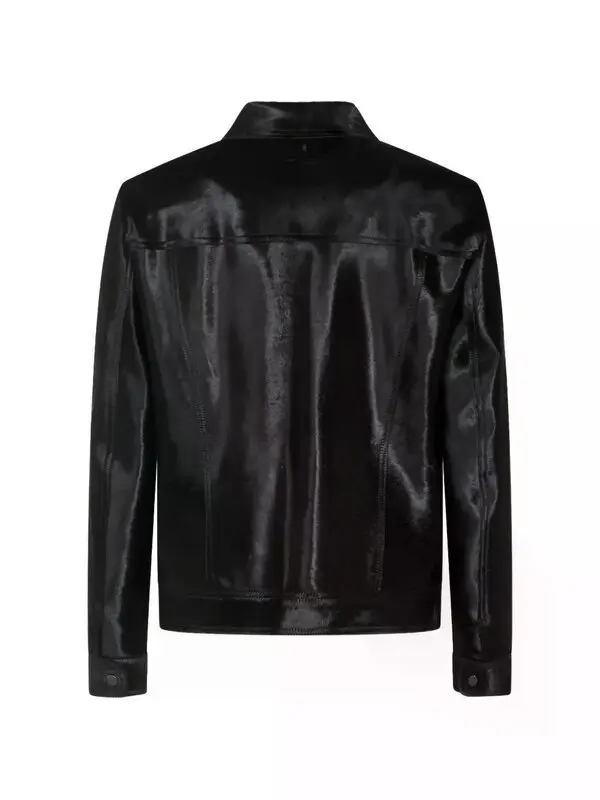 SALVATORE SANTORO Pony-hair Leather Jacket
