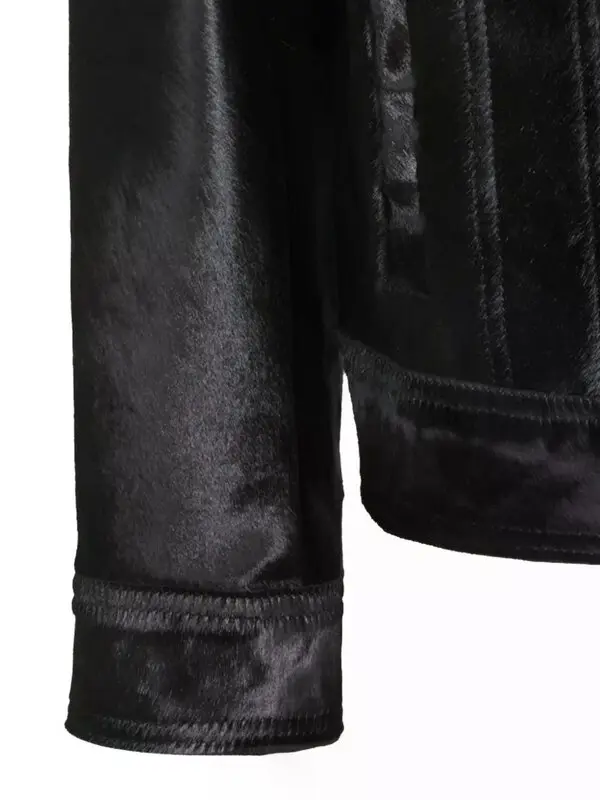 SALVATORE SANTORO Pony-hair Leather Jacket