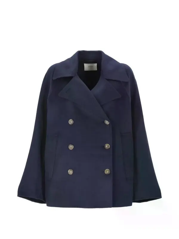 JOSEPH Apollo Double-breasted Short Coat - Blue