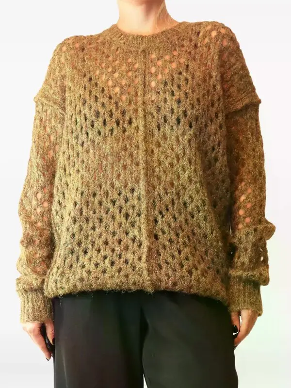 ISABEL MARANT VINTAGE Tiana Pointelle-knit Sweater