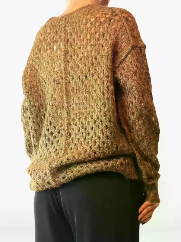 ISABEL MARANT VINTAGE Tiana Pointelle-knit Sweater
