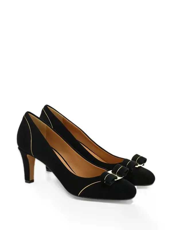 FERRAGAMO Vara Bow Pumps With Piping Detail