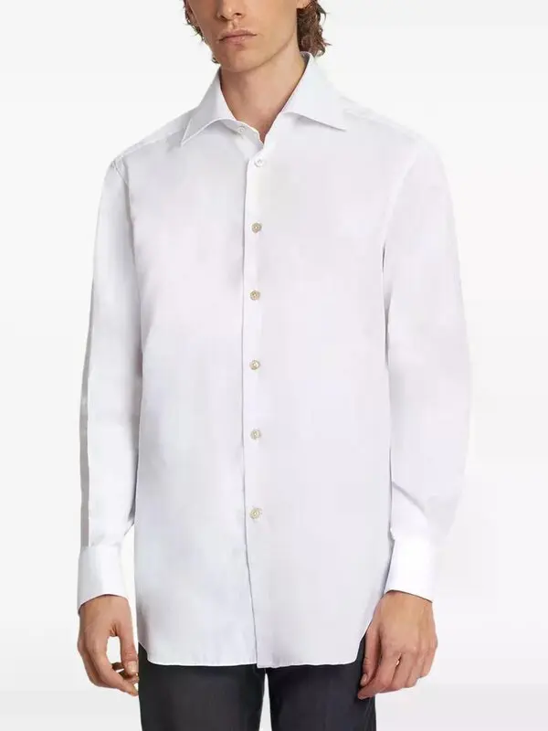 Kiton Mother-of-pearl Buttoned Shirt