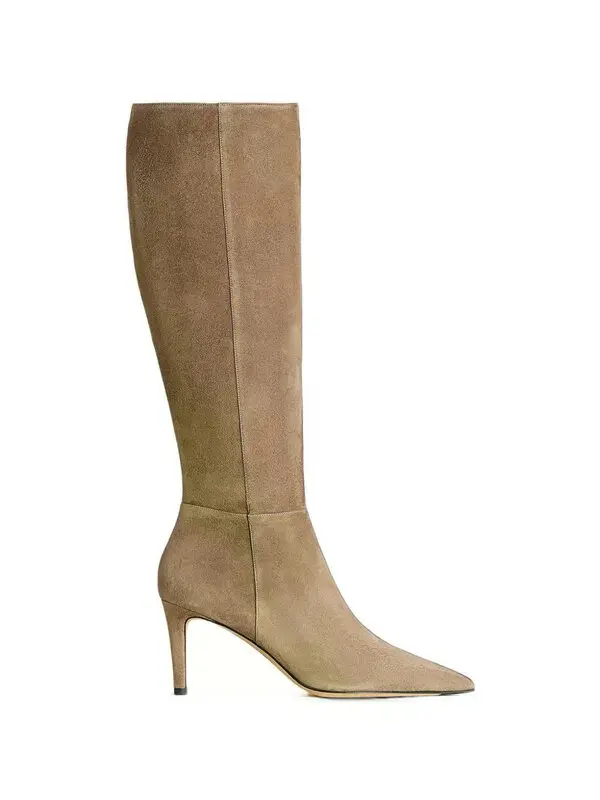 Kiton Pointed-toe Suede Boots - Neutrals