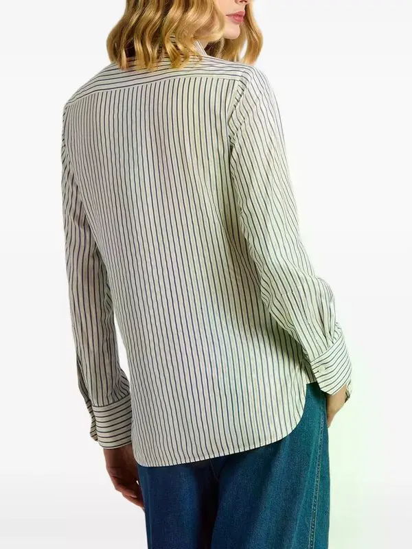 Kiton Striped Tie-detail Shirt