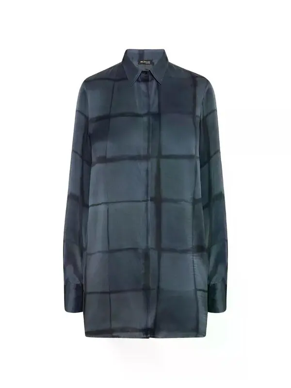 Kiton Printed Silk Shirt
