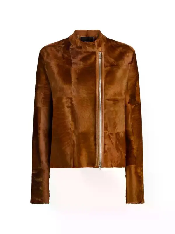 Kiton Asymmetric Lamb Fur Jacket