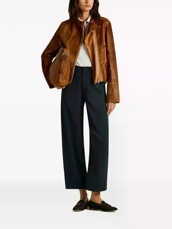 Kiton Asymmetric Lamb Fur Jacket