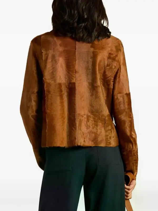 Kiton Asymmetric Lamb Fur Jacket