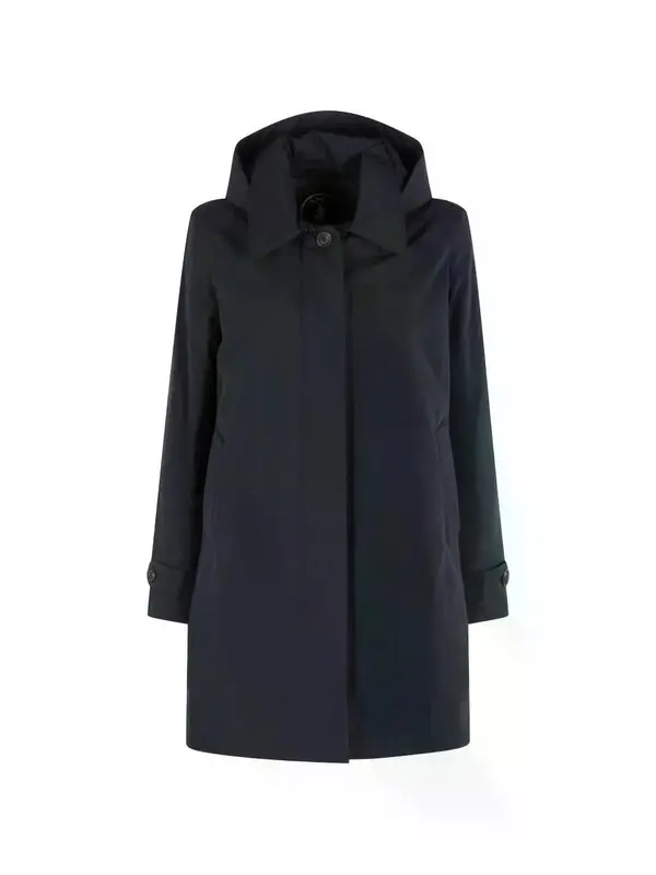 SAVE THE DUCK Hooded Concealed-fastening Jacket - Blue