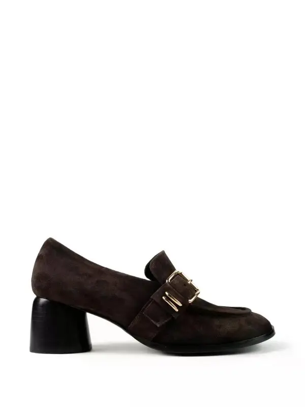 CHUCKIES Buckle-detail Suede Pumps
