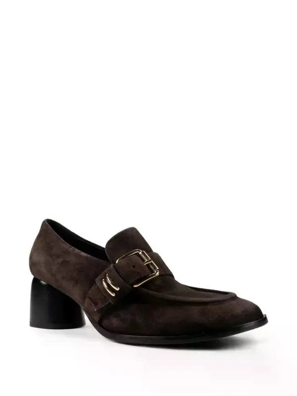 CHUCKIES Buckle-detail Suede Pumps
