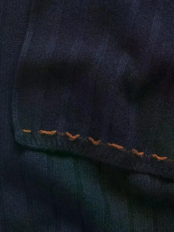 Kiton Ribbed-knit Cashmere Scarf