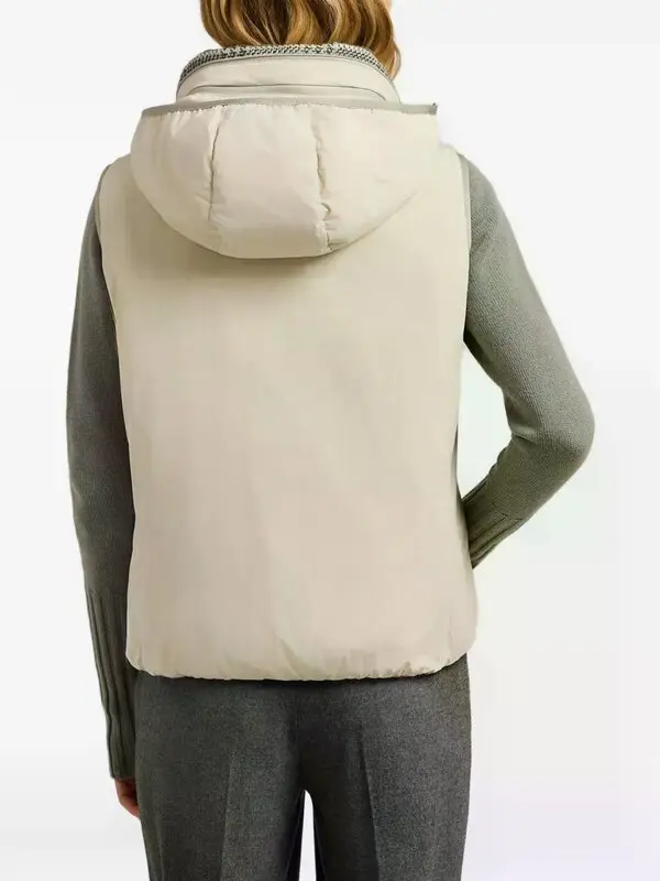 Kiton Prince Of Wales Check Reversible Gilet