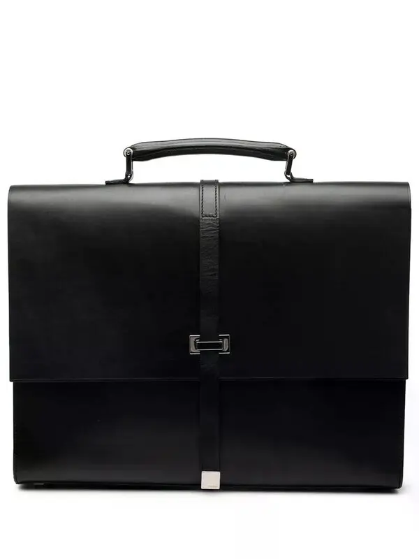 Gucci 20th Century Calfskin Briefcase Business Bag - Black