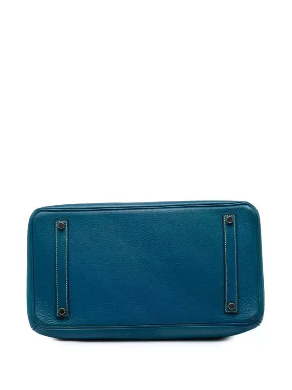 Hermès 2003 Clemence Birkin Retourne 35 Handbag - Blue