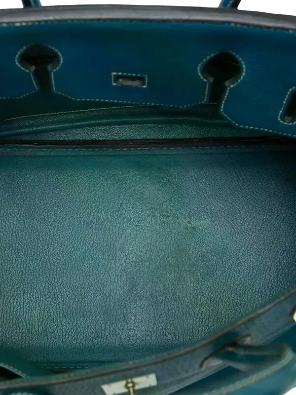 Hermès 2003 Clemence Birkin Retourne 35 Handbag - Blue