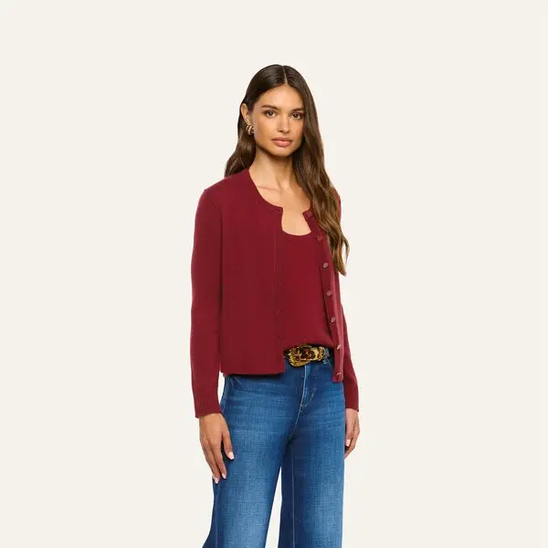 L'AGENCE Malone Cashmere Cardigan