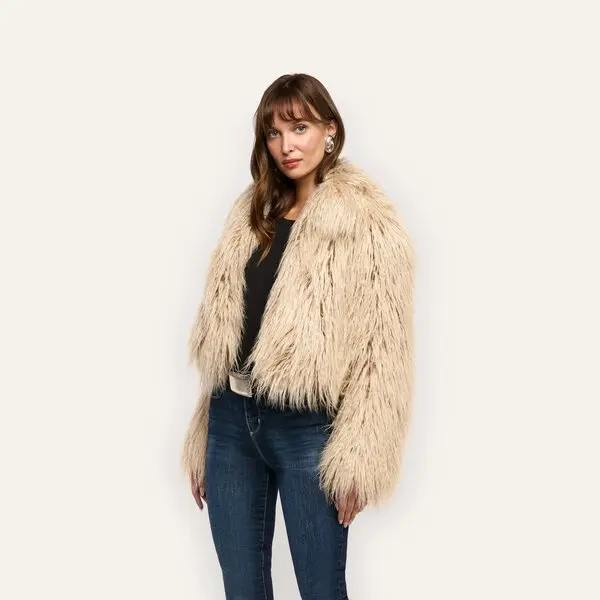 L'AGENCE Fenella Faux Fur Coat