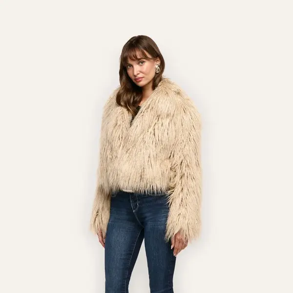 L'AGENCE Fenella Faux Fur Coat