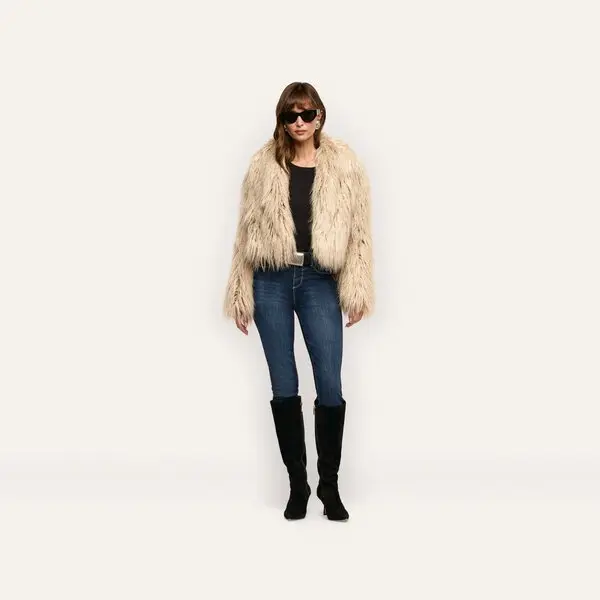 L'AGENCE Fenella Faux Fur Coat