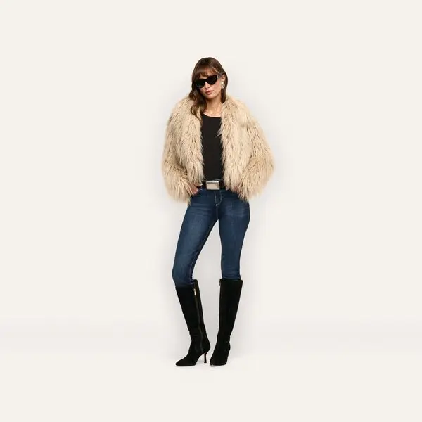 L'AGENCE Fenella Faux Fur Coat