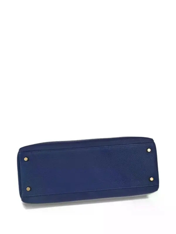 Hermès 2005 35 Kelly Retourne Tote Bag - Blue