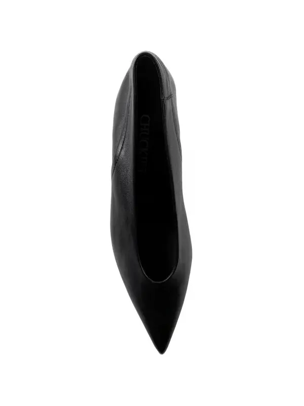 CHUCKIES Pointed-toe Leather Pumps
