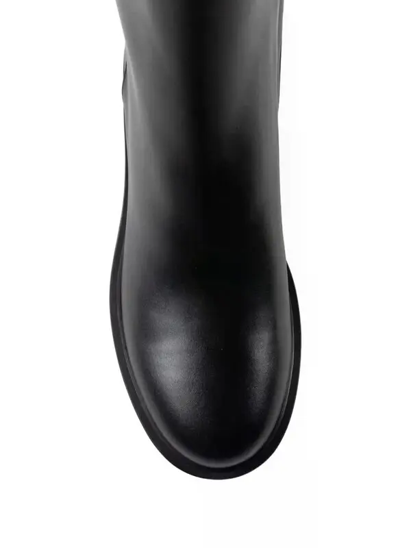 GIANVITO ROSSI Platform Leather Ankle Boots