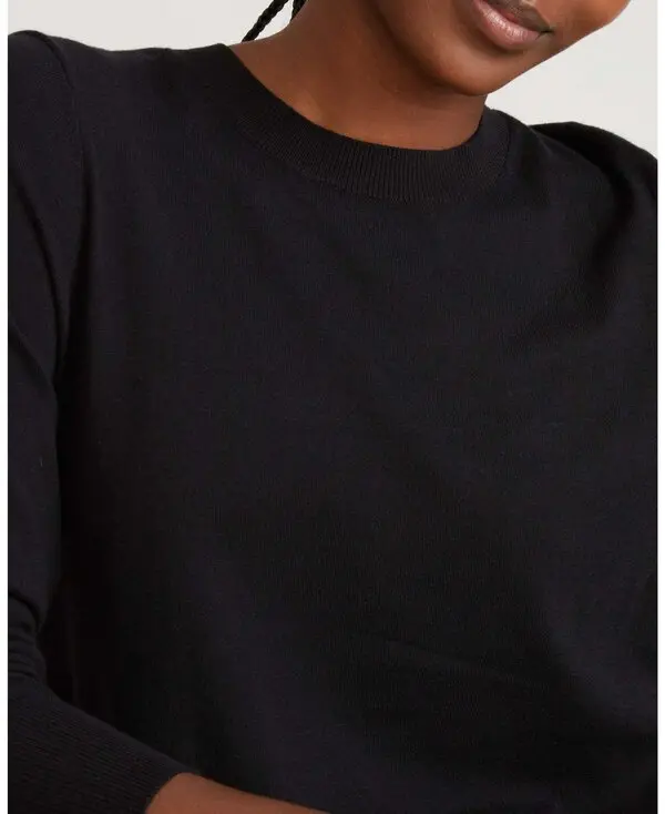 Universal Standard Plus Savvy Fine Knit Everyday Sweater Dress - Black