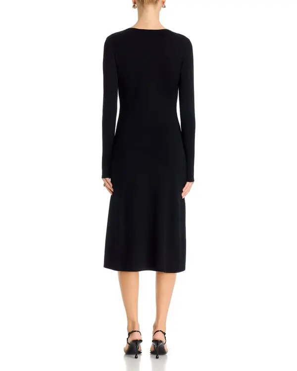 T Tahari Metallic Jacquard Midi Dress