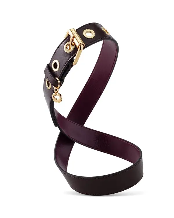 Maje Miss M Spela Leather Heart Charm Belt