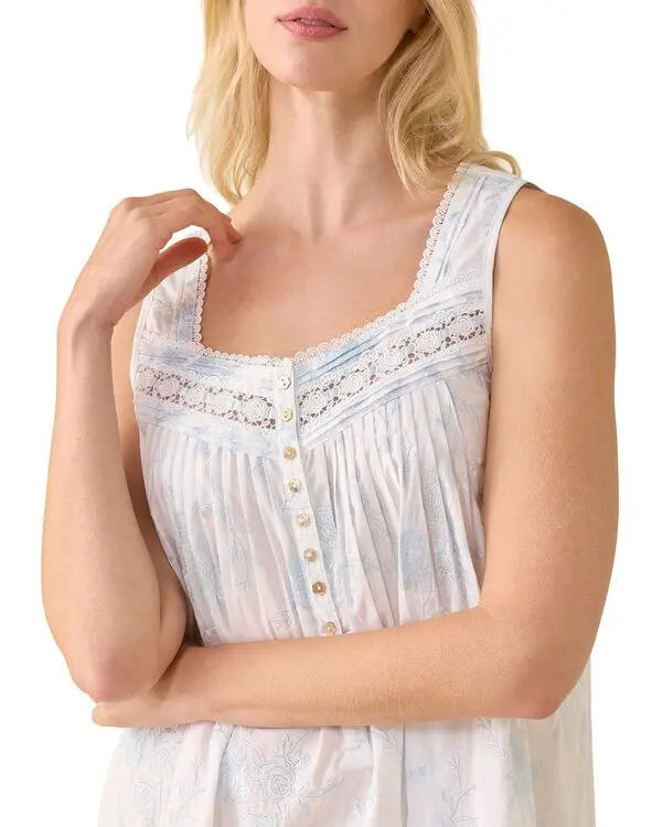 Eileen West Embroidered Cotton Lawn Ballet Nightgown