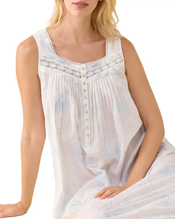 Eileen West Embroidered Cotton Lawn Ballet Nightgown