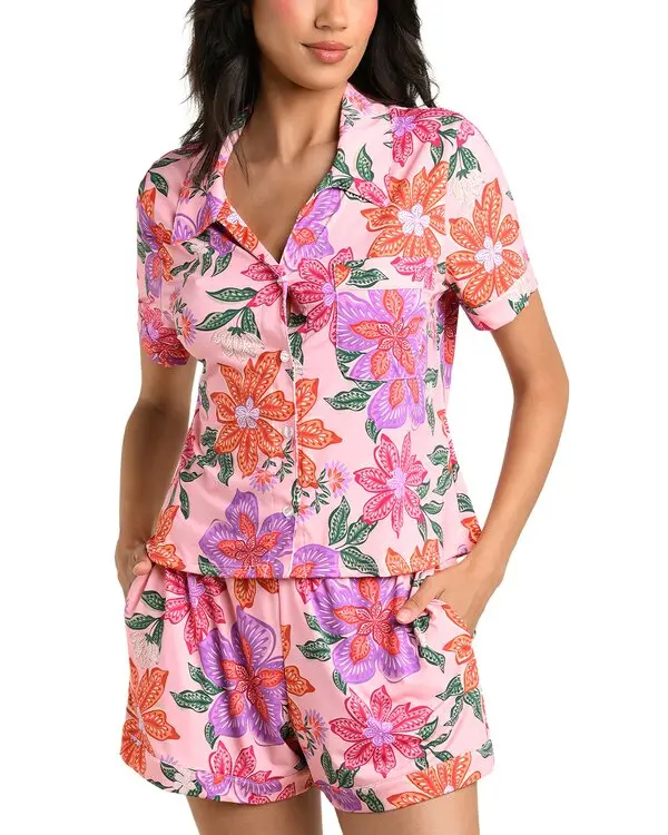 La Blanca Ornate Blooms Short Pajama Set