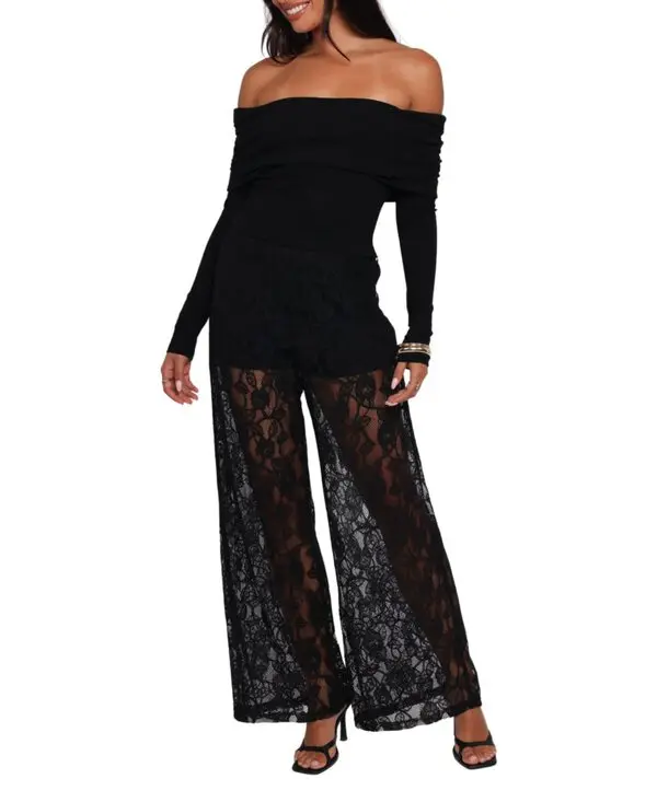 PETAL AND PUP Alina Lace Top And Pant Set