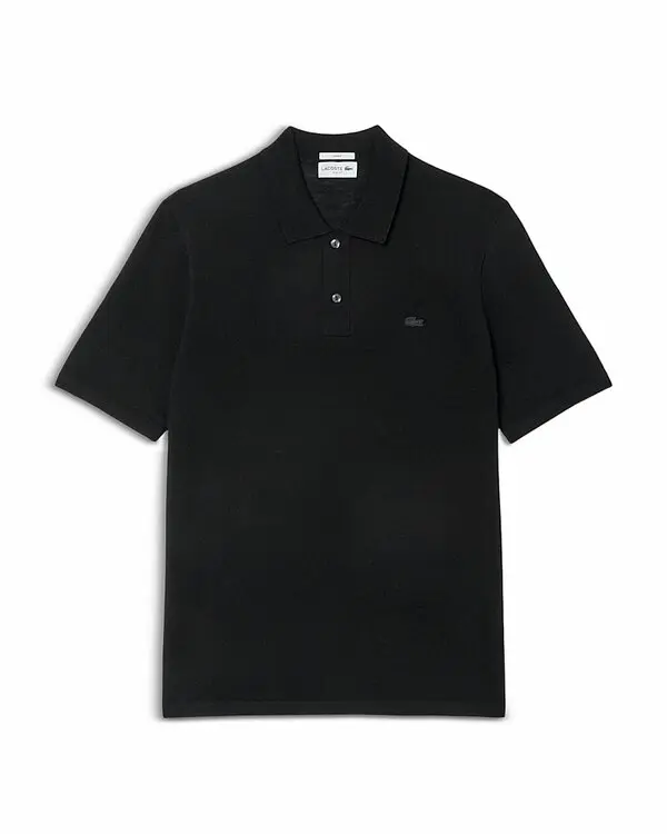Lacoste Short Sleeved Merino Wool Polo Sweater - Black