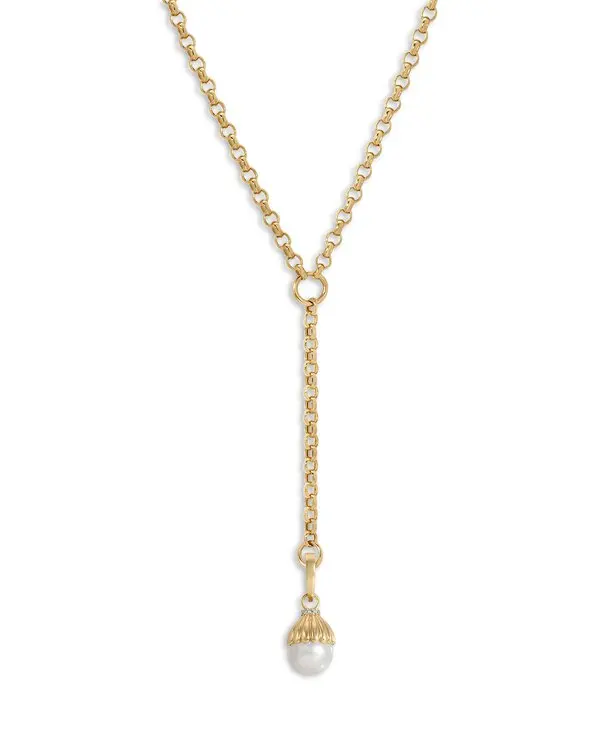 Adina Reyter 14k Yellow Freshwater Pearl & Lab Grown Diamond Hinged Pendant